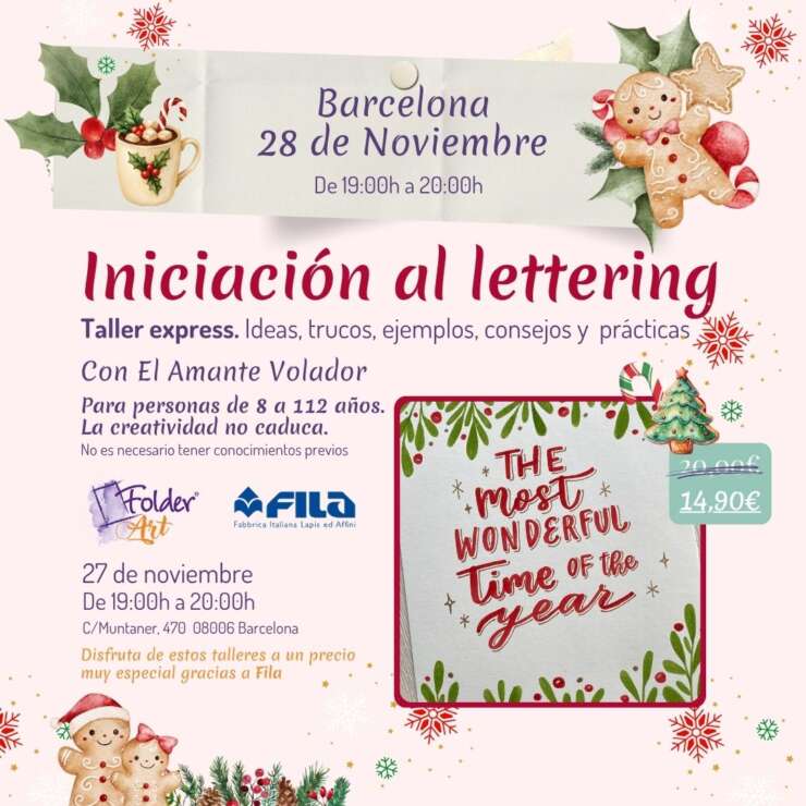 Barcelona. Lettering Iniciación – Folder Art